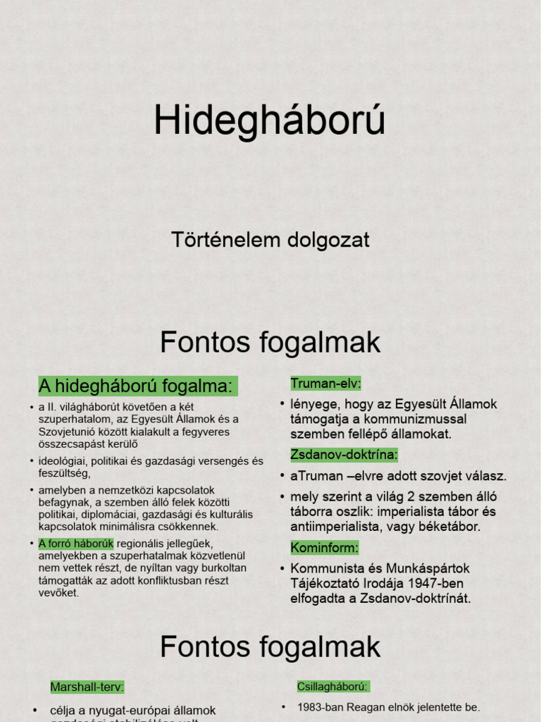 Hidegháború | PDF