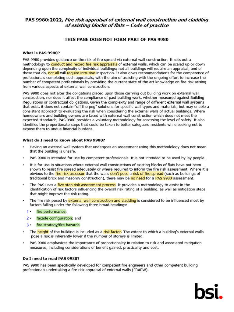 Pas 9980 | PDF | Risk | Real Estate Appraisal