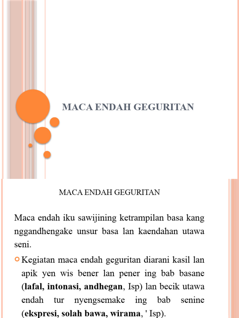MACA ENDAH GEGURITAN | PDF