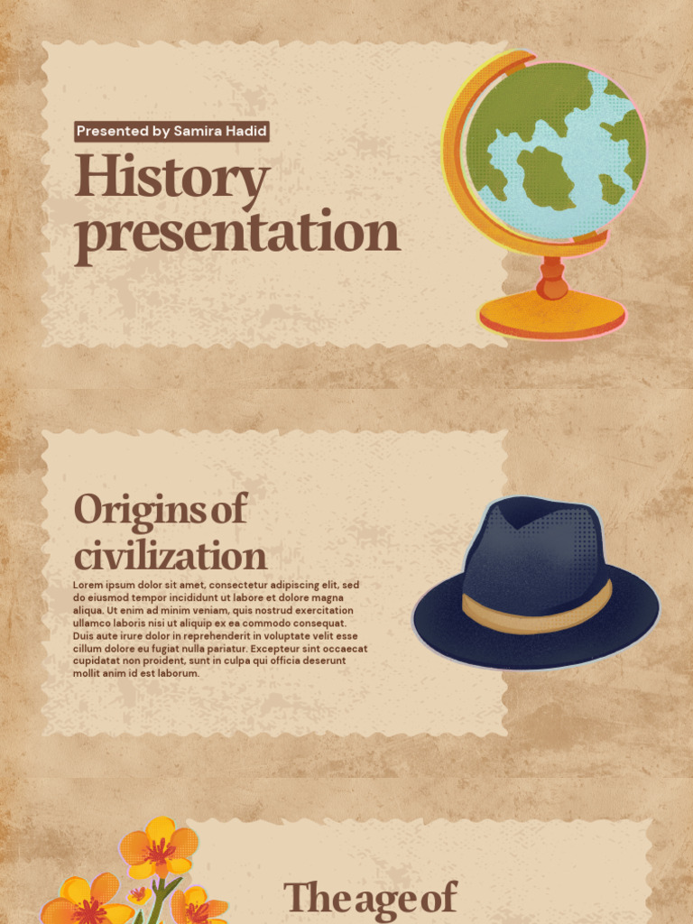 Beige Illustrated History Presentation | PDF