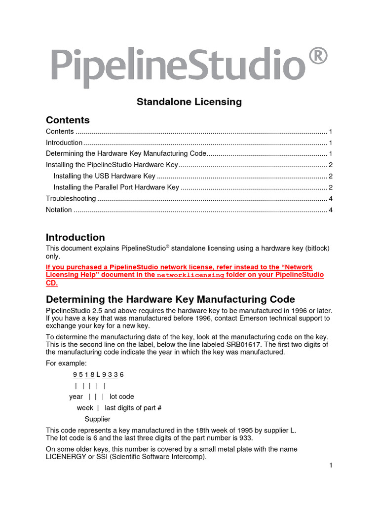 PipelineStudio Standalone Licensing Guide | PDF | Computer Hardware ...