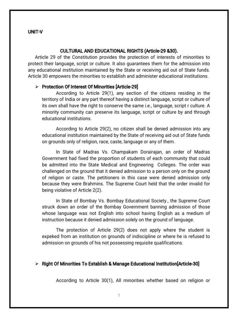 Constitution - AA-Unit 5 | PDF