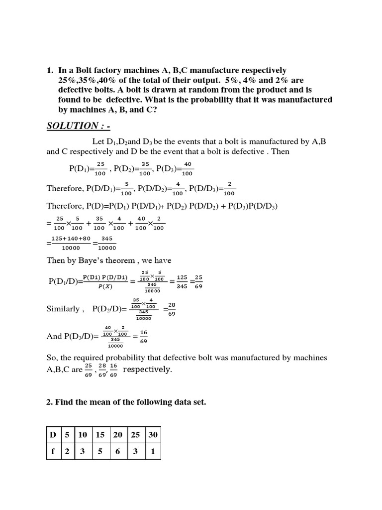 Maths | PDF | Applied Mathematics | Probability