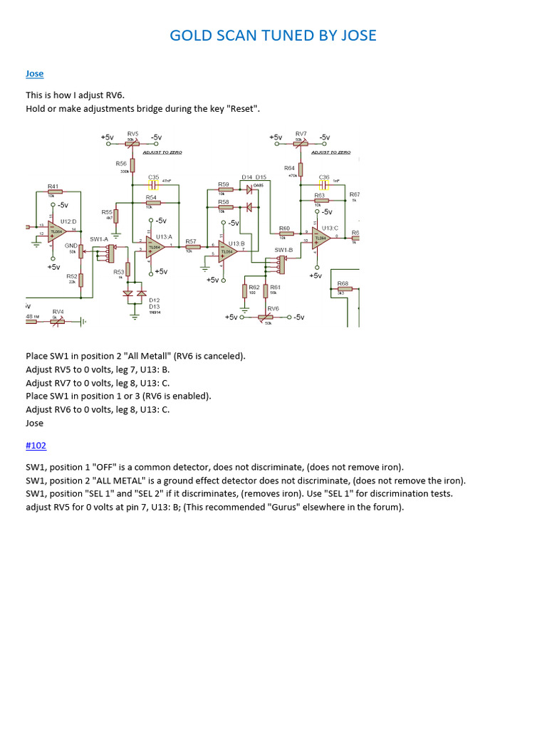 Gold Scan Tune by Jose | PDF | Electromagnetism | Electrical Components