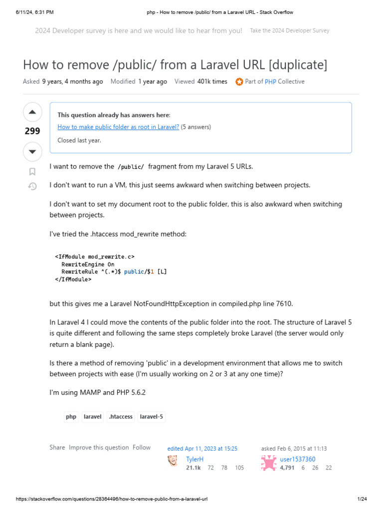 PHP - How To Remove - Public - From A Laravel URL - Stack Overflow ... PHP - How To Remove - Public - From A Laravel URL - Stack Overflow ...