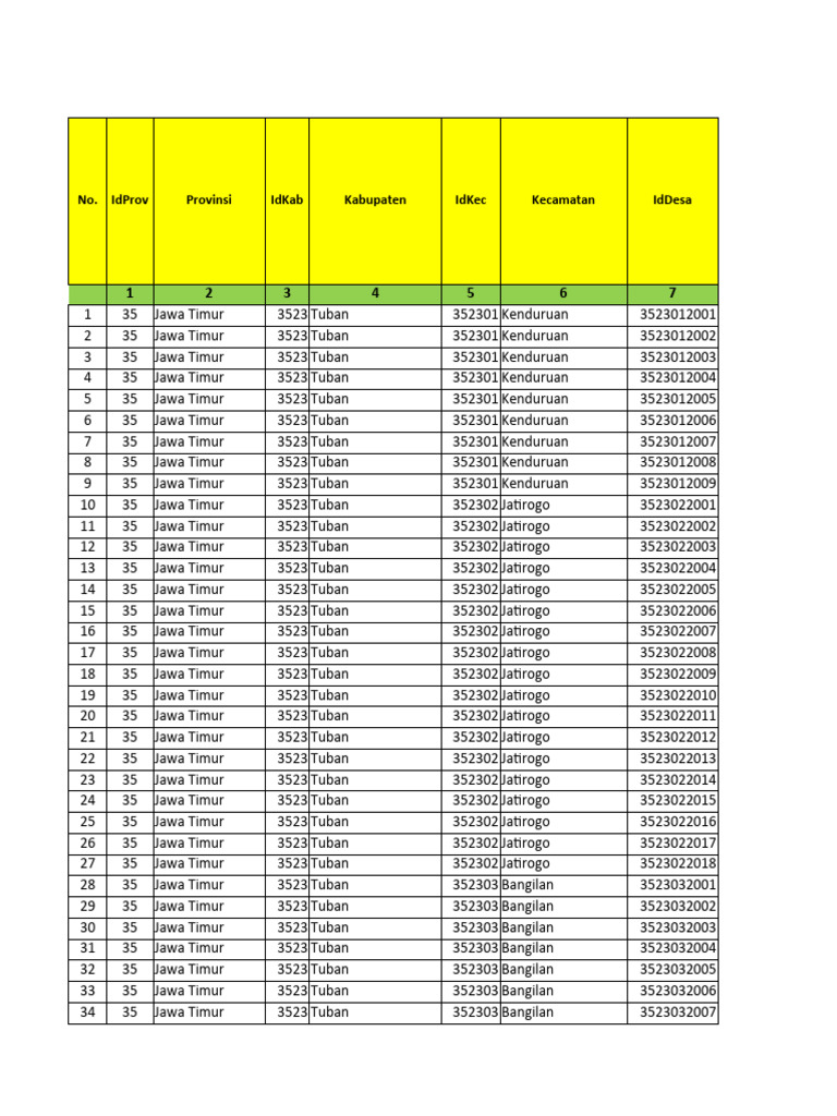 Tuban - Form Pemantauan Perencanaan Desa 2024 | PDF