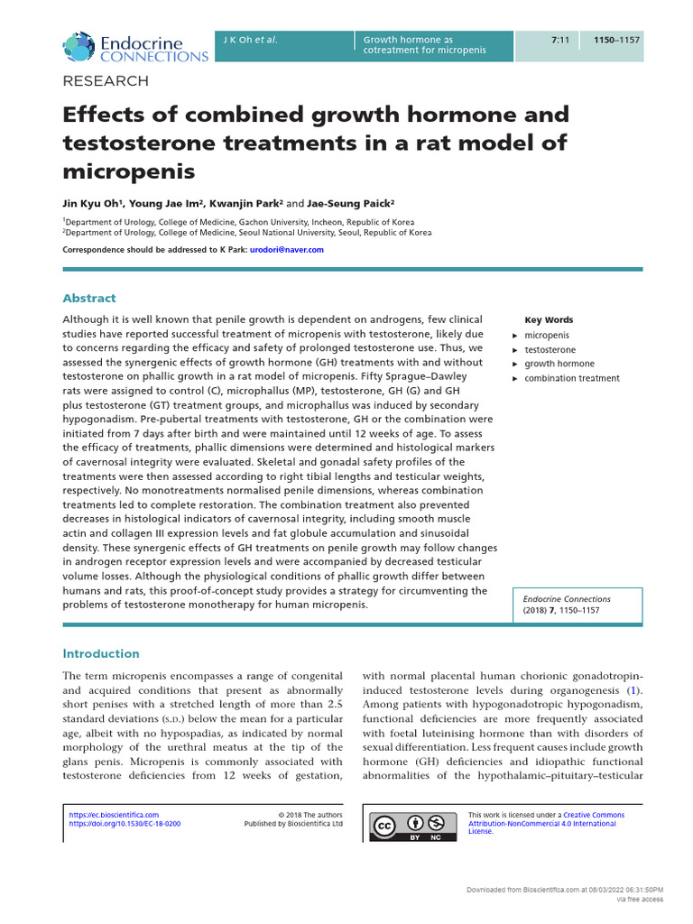 (20493614 - Endocrine Connections) Effects of Combined Growth Hormone ...
