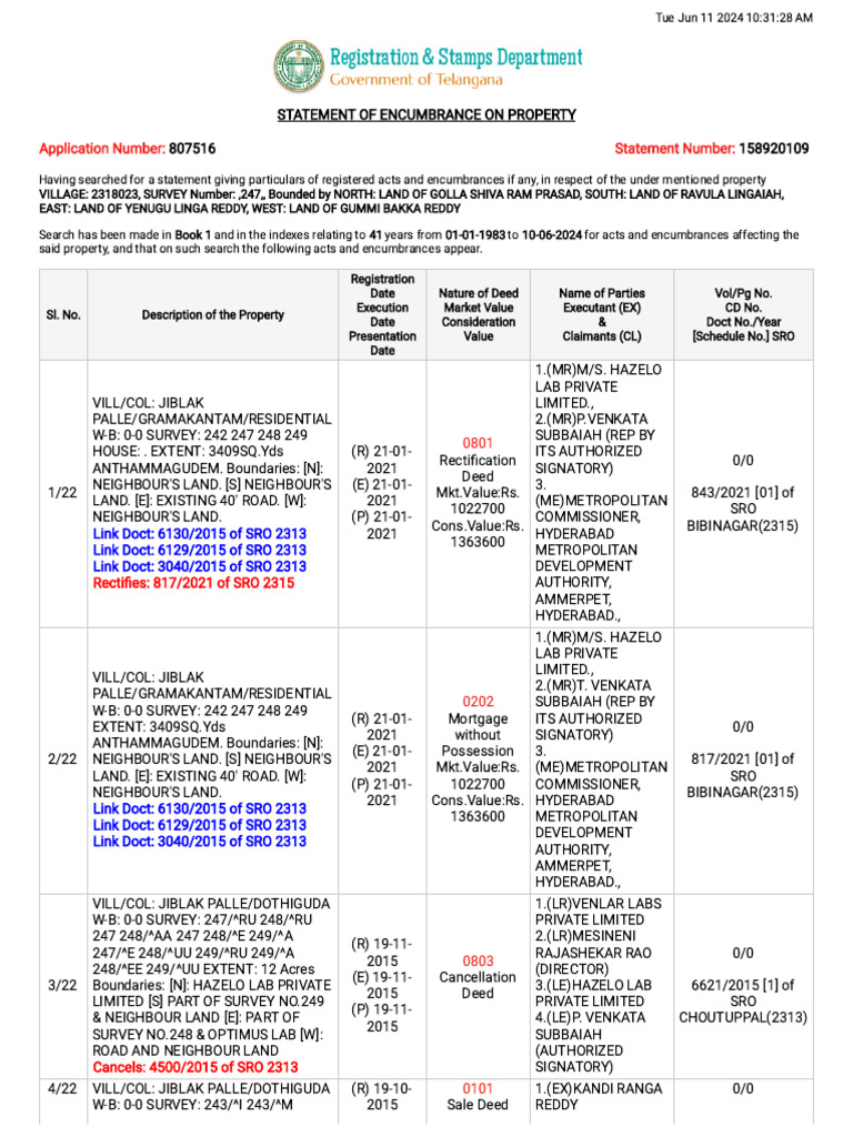 EC Jiblakpally | PDF | Property Law | Natural Resources Law
