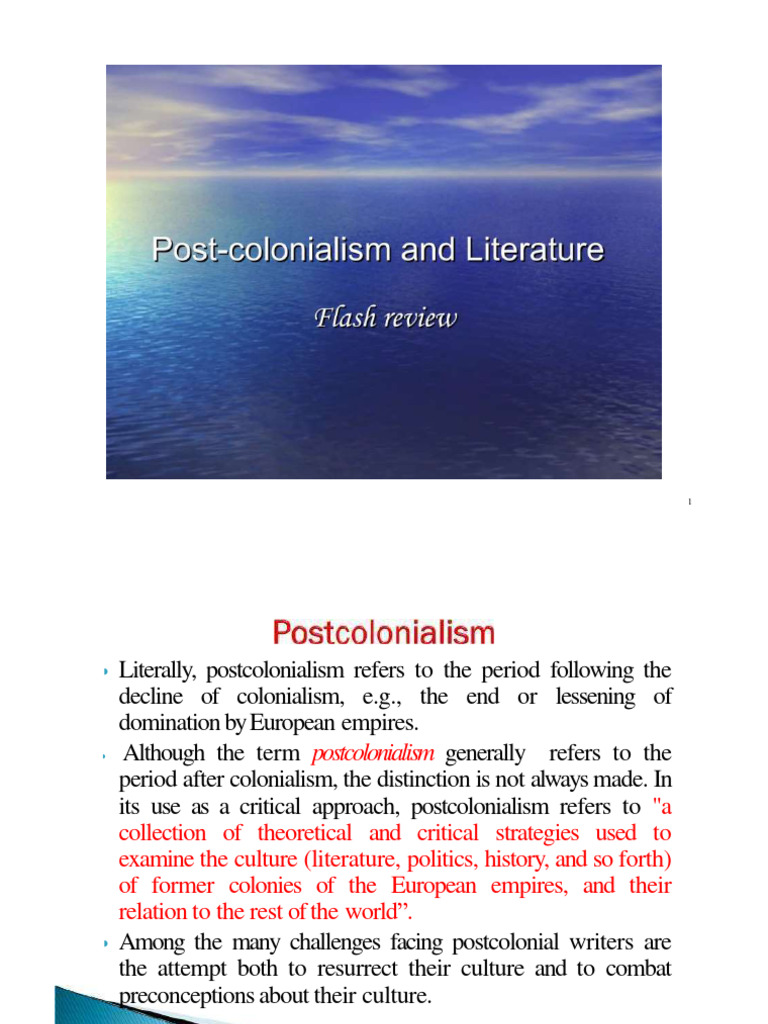 Understanding Postcolonialism Concepts | PDF | Postcolonialism ...