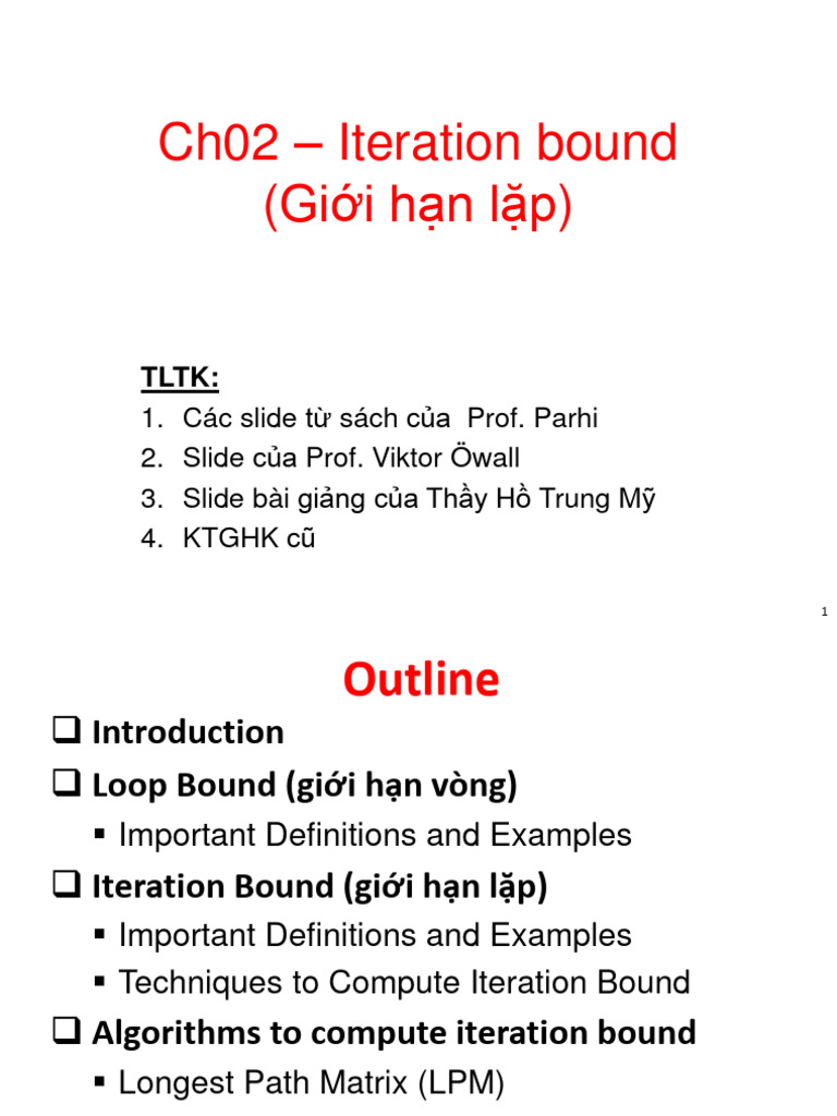 DSP-FPGA - Ch02 - Iteration Bound - HK202 | PDF | Theoretical Computer Science | Computer ...