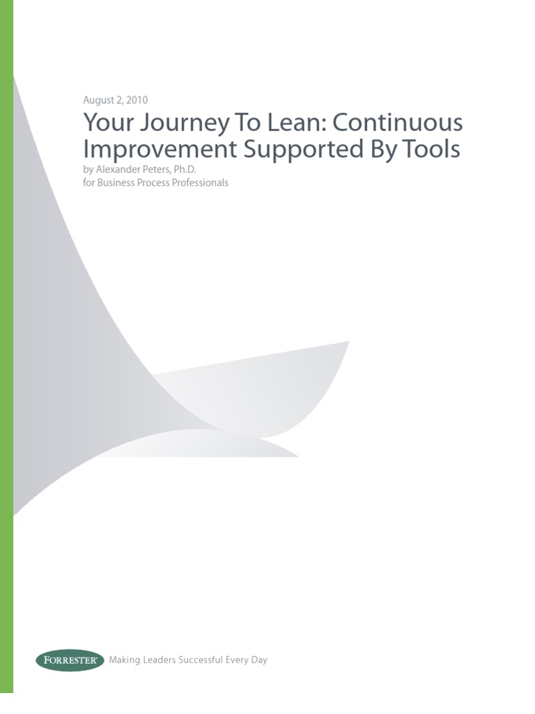 Journey To Lean Continuous Improvement Supported by | PDF | Lean ...
