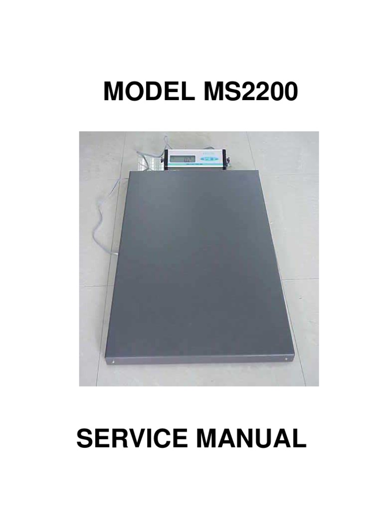 MS2200 Calibration and Troubleshooting Guide | PDF | Calibration | Kilogram