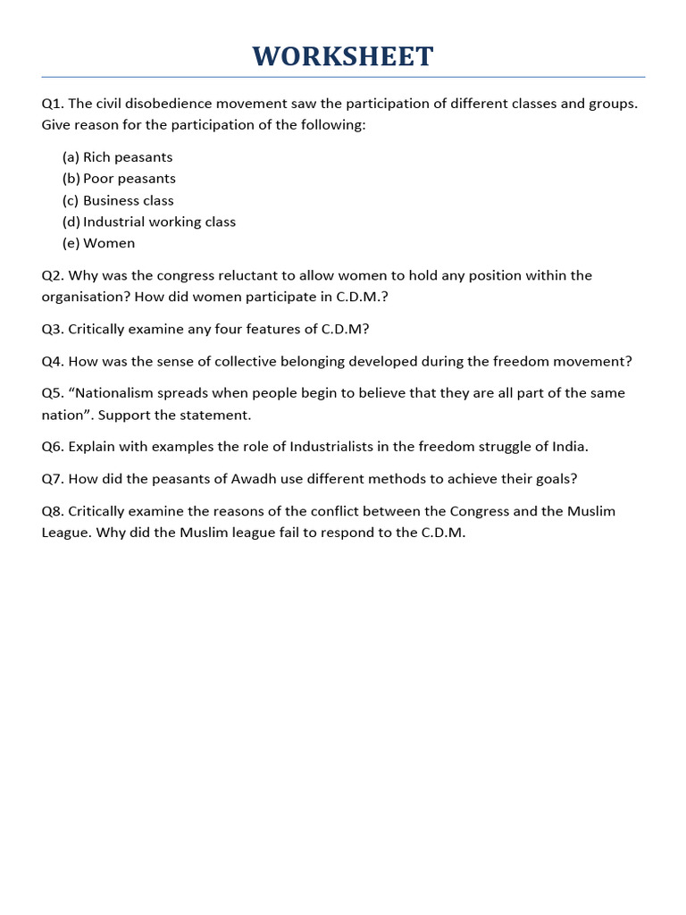 History Worksheet | PDF