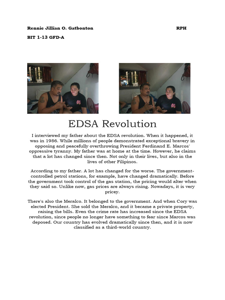 EDSA Revolution | PDF