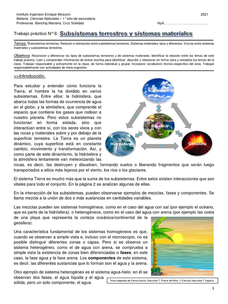 TP6 CsNat | PDF | Tierra | Agua