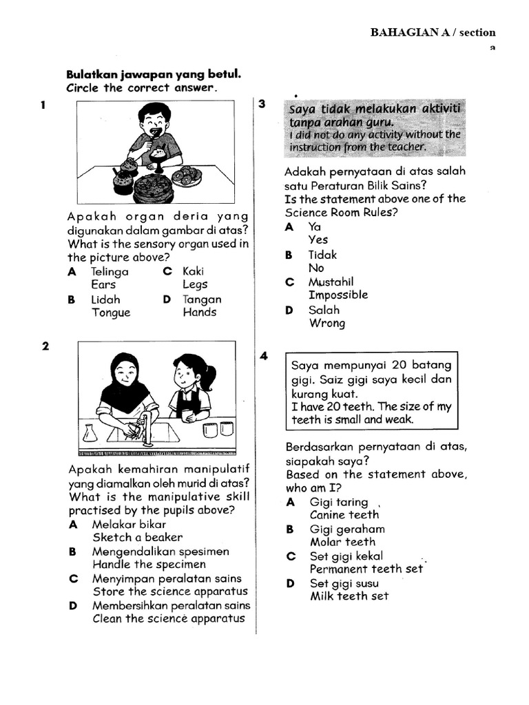 Soalan Ppt Sains Tahun 3 2023 Pdf