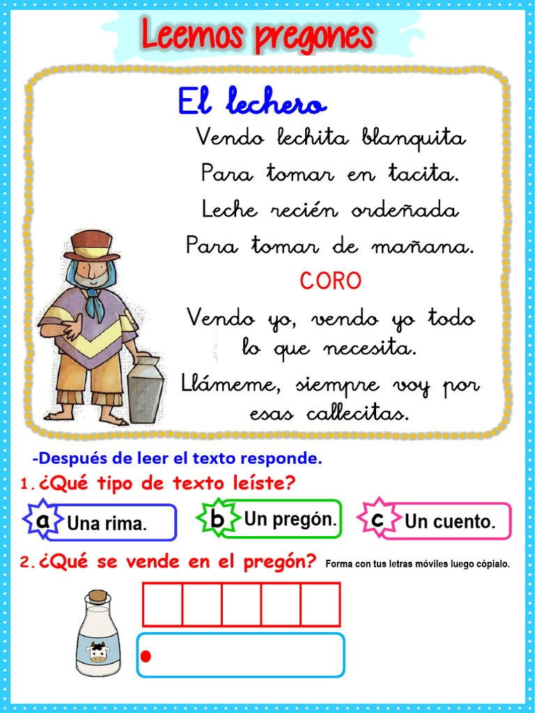 Pregones Peruanos para Niños | PDF