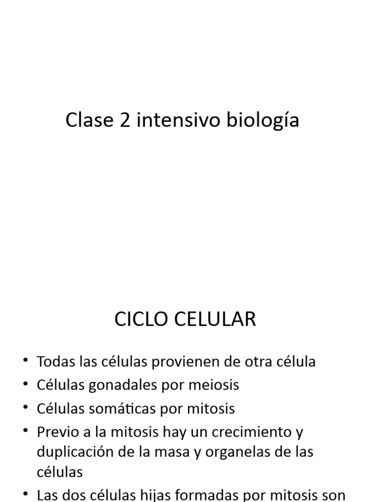 Clase 2 Intensivo Biología | PDF | Gene | Rna