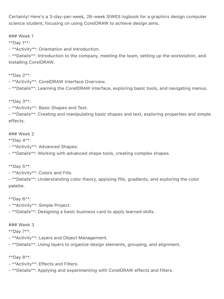 SIWES LOGBOOK | Download Free PDF | Page Layout | Computing