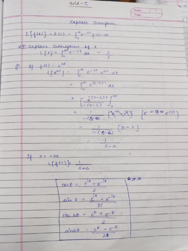 Maths Unit 1 & Unit 2 | PDF