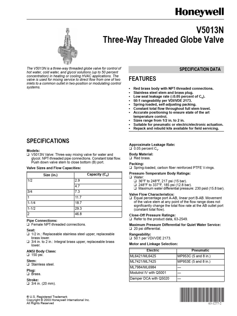 3 - Way BMS Valve | Download Free PDF | Valve | Mechanical Engineering