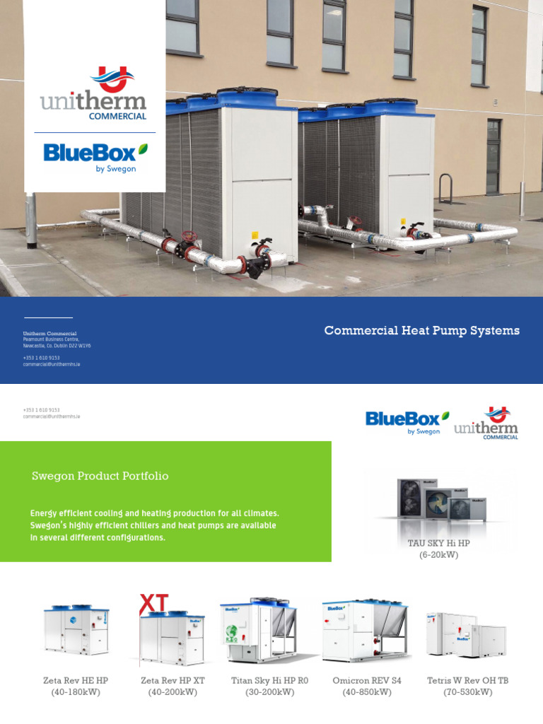 Unitherm Swegon Commercial HP | PDF | Heat Pump | Heat