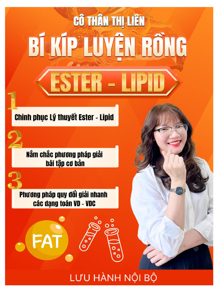 TÃ I LIá» U CHÆ¯Æ NG 1 - ESTER LIPID Lá» P VIP 12 2K7 CÃ LIÃ N | PDF