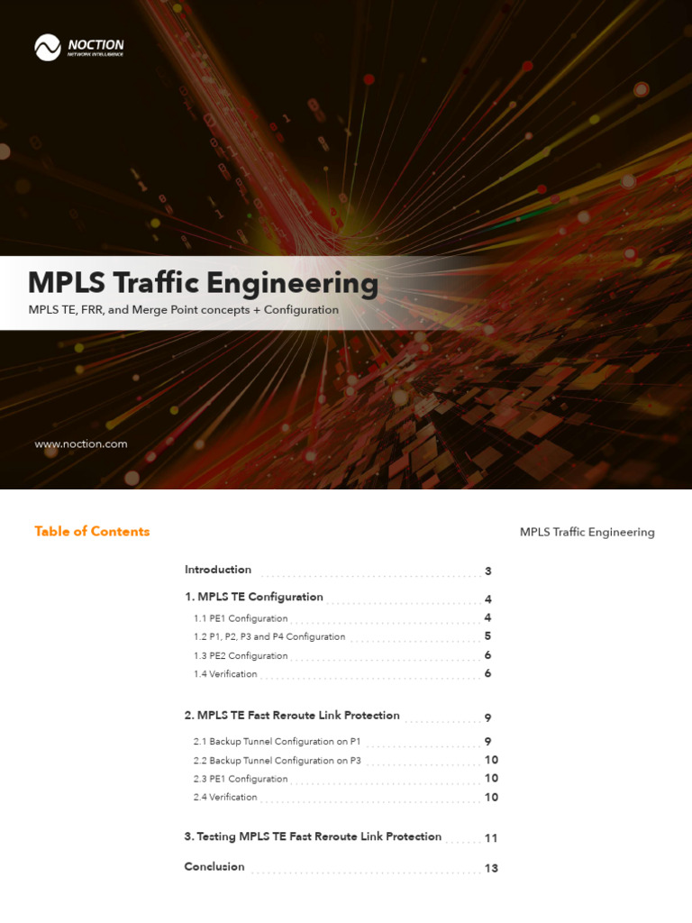 MPLS Traffic Engineering Configuration Guide | PDF | Networking ...