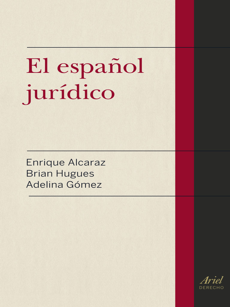 El Espanol Juridico Enrique Alcaraz Brian Hugues Adelina Gómez | PDF ...