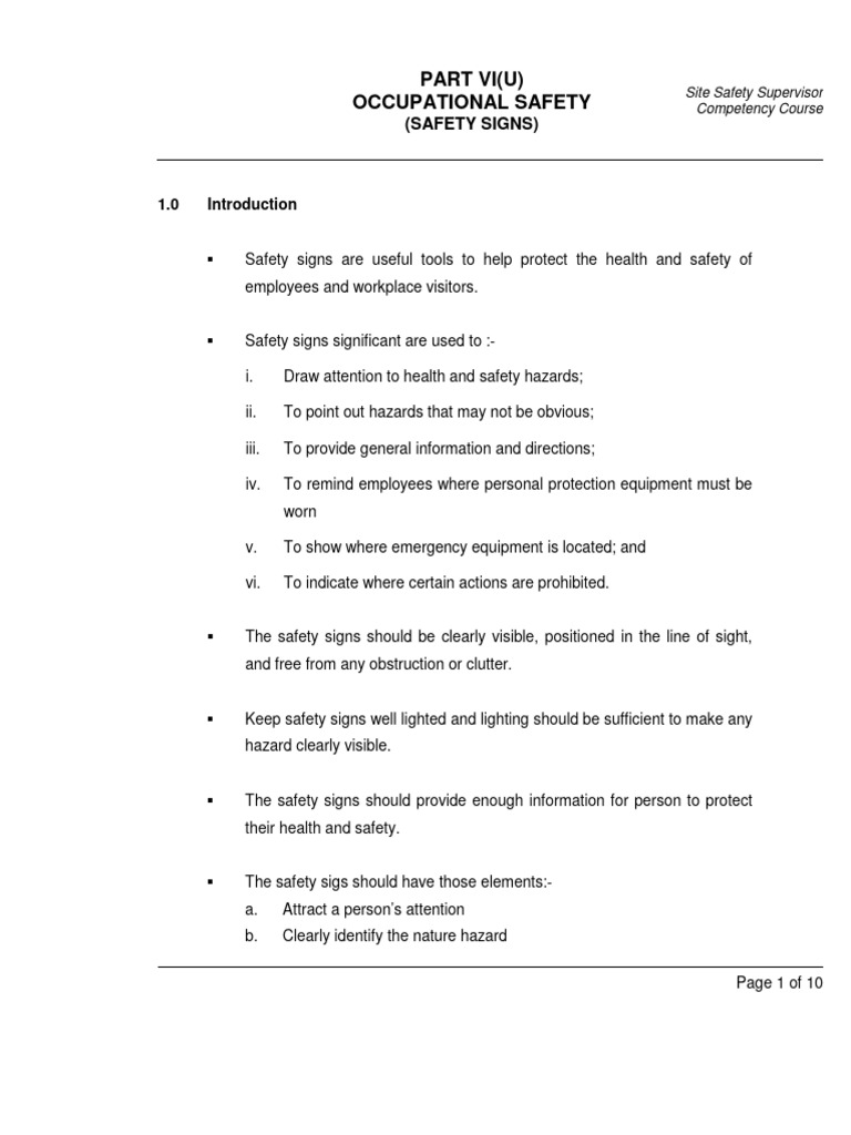 35-Safety_Signs | PDF | Occupational Safety And Health | Safety