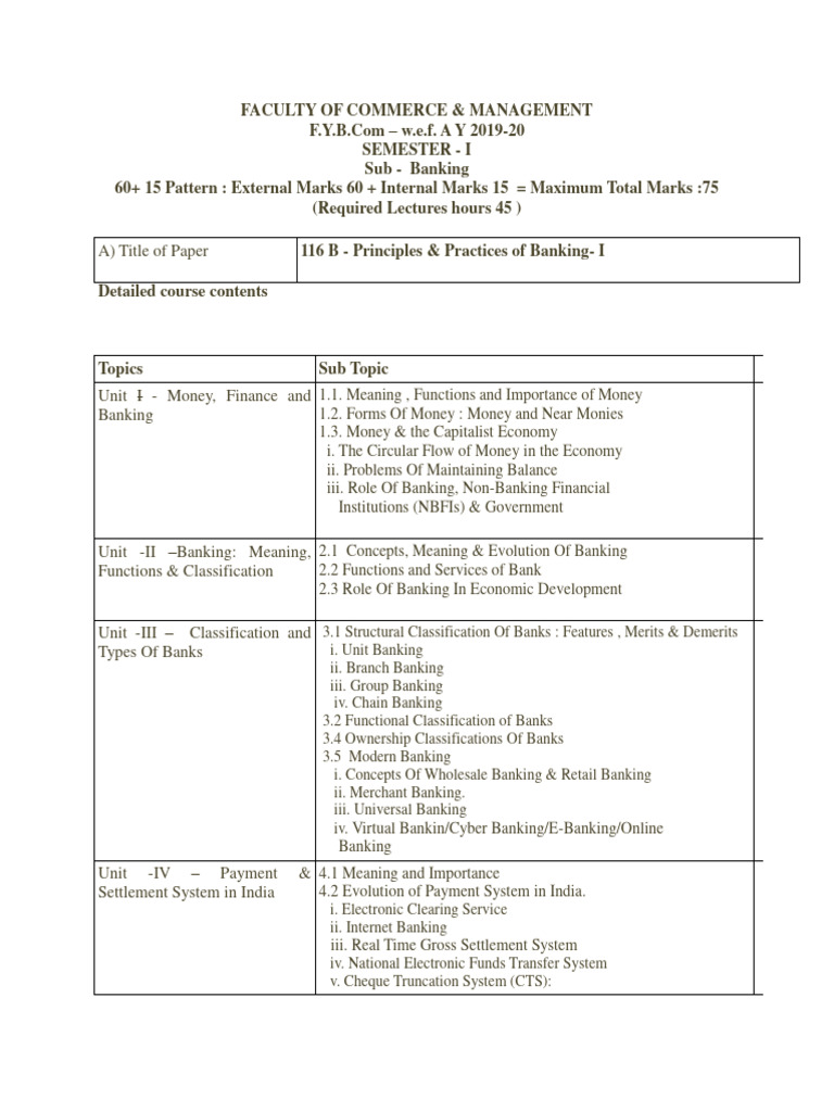 Banking 1 Lesson Pdf Money Medium Of Exchange