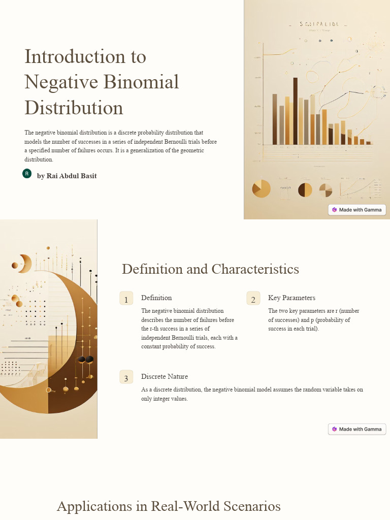 Introduction To Negative Binomial Distribution | PDF | Probability Distribution | Probability Theory