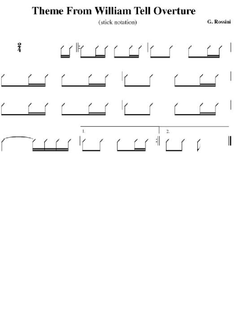 WLM Tell Stick Notation | PDF
