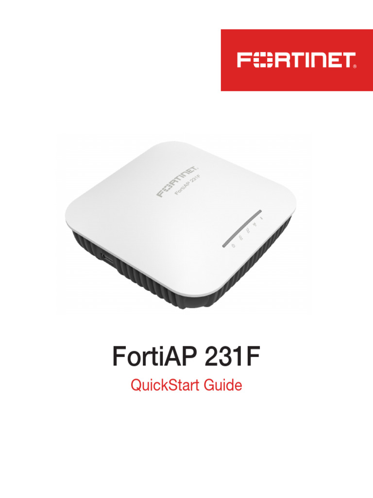 FortiAP 231F QSG | PDF | Computer Network | Telecommunications