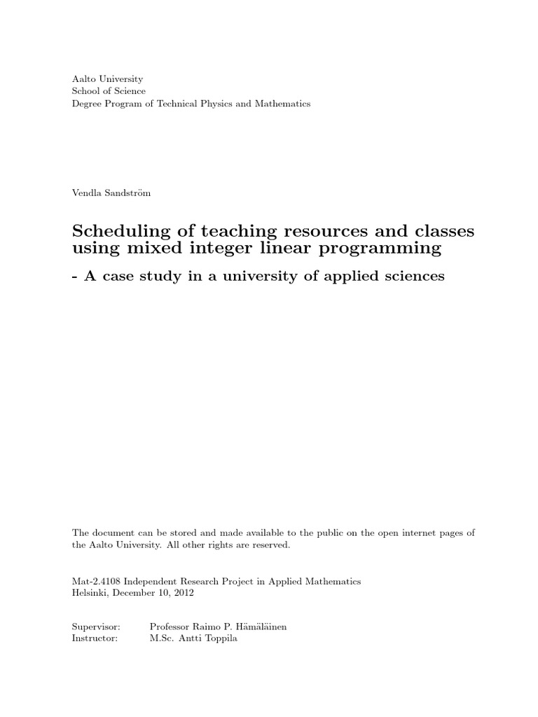 esan12_public | PDF | Mathematical Optimization | Scheduling (Production Processes)