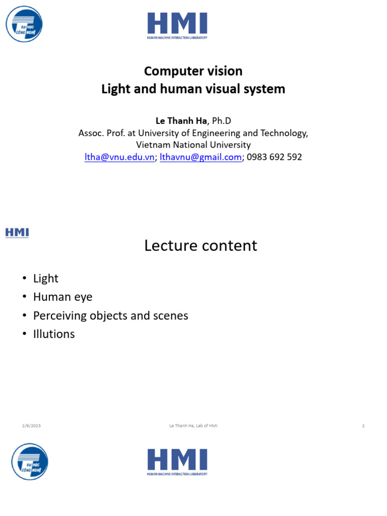 Computer Vision - Human Visual System | PDF | Eye | Retina
