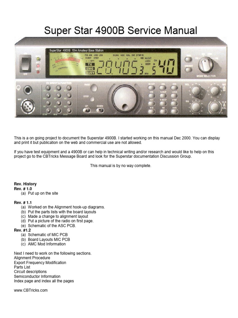 4900b Service | PDF | Frequency Modulation | Amplifier