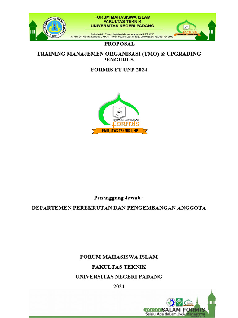 Proposal Sadar 2 Formis 2023 | PDF