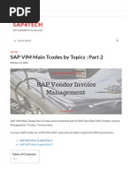 Vendor Invoice Management (VIM) Process Flow | PDF | Invoice | Software