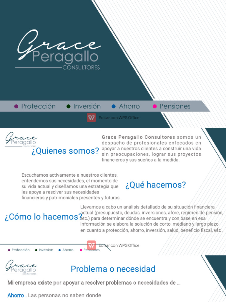 Presentacion Grace Peragallo ConsultoresSEPT2023 | PDF | Economias | Dinero