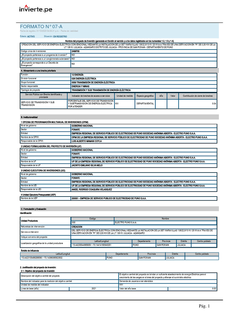 Formato 7 Invierte Pe | Descargar gratis PDF | Tasa interna de retorno | Economias