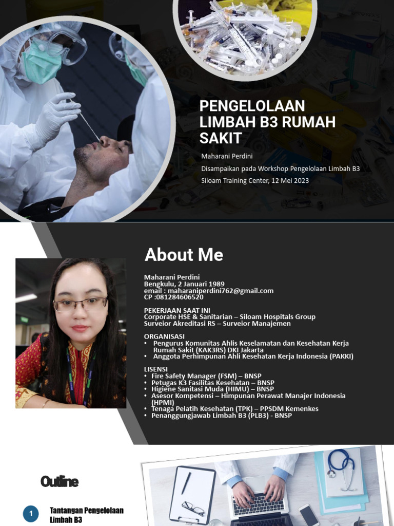 Pengelolaan Limbah B3 Rumah Sakit | PDF