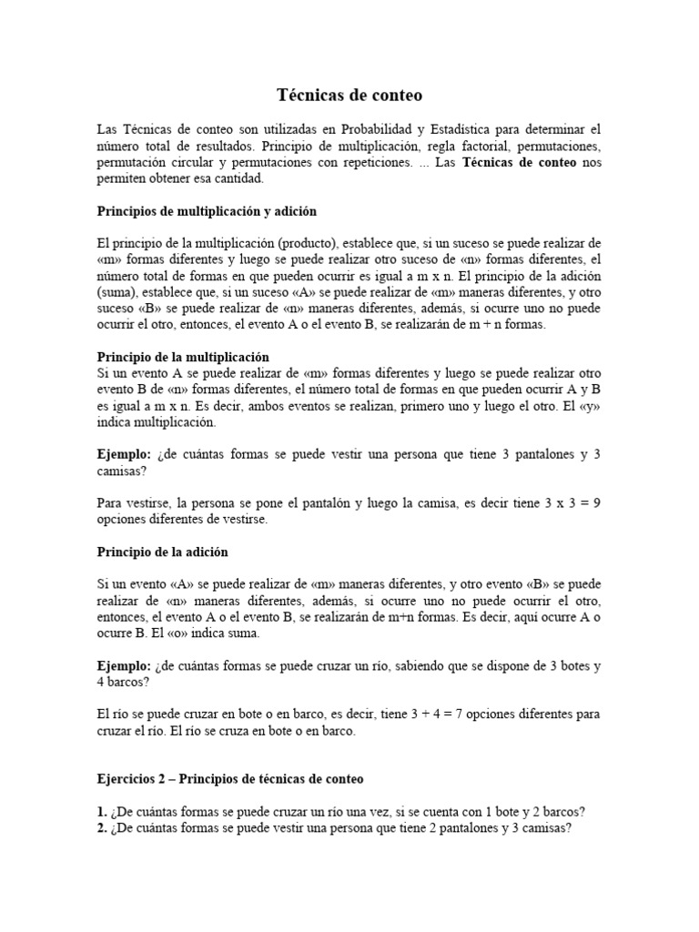 Análisis Combinatorio | PDF | Permutación | Combinatoria