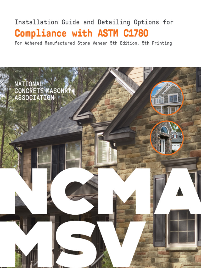 MSV Installation Guide: ASTM C1780 Compliance | PDF | Masonry | Concrete