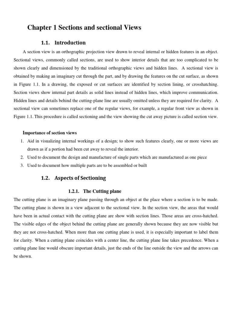 Sectional Views - Additional Notes | PDF | Screw