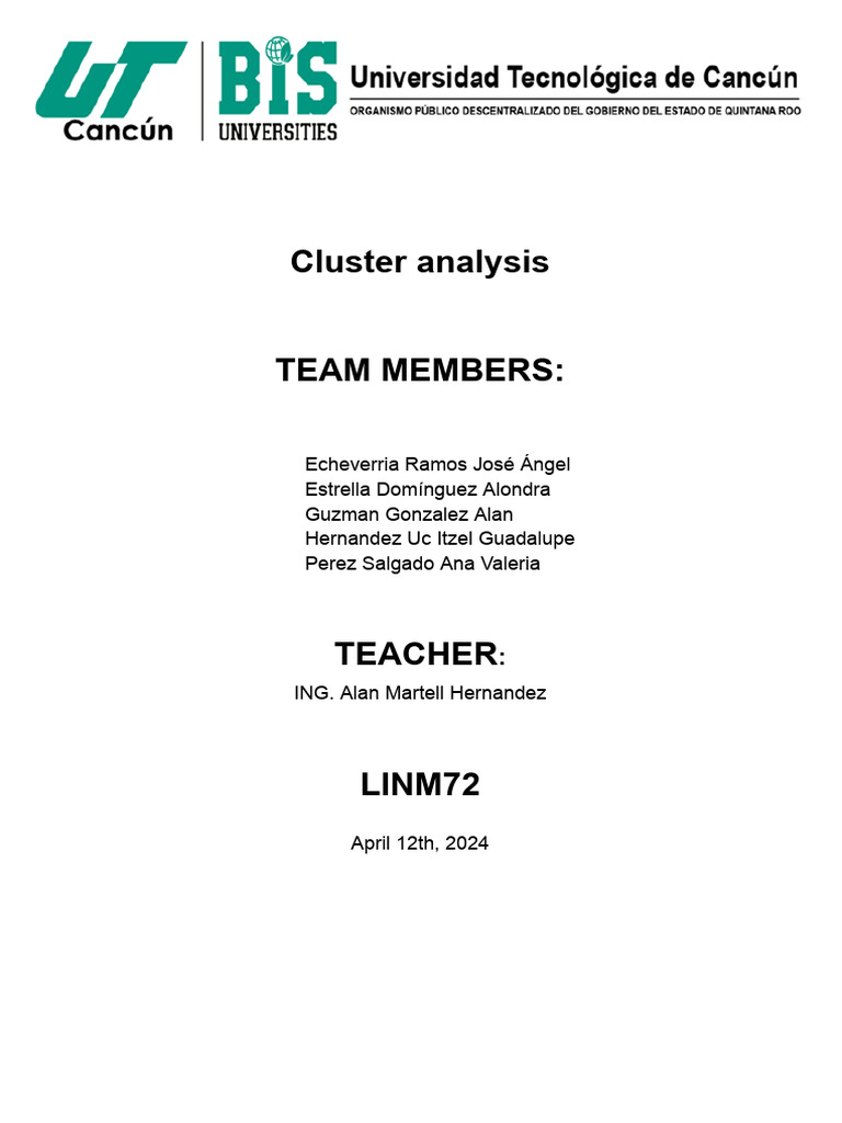 Cluster Analysis | PDF | Cluster Analysis | Data Cluster Analysis | PDF | Cluster Analysis | Data