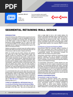 Retaining Wall Concrete Blocks Legato | PDF | Drainage | Friction