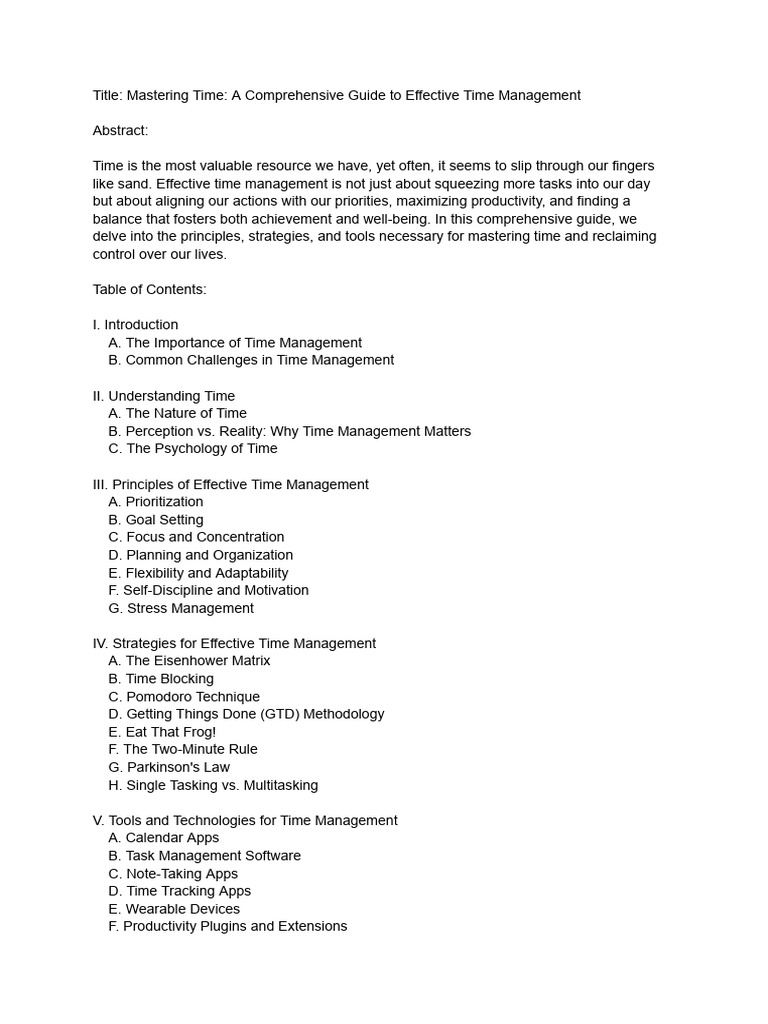 Title_ Mastering Time_ A Comprehensive Guide to Effective Time ... Title_ Mastering Time_ A Comprehensive Guide to Effective Time ...