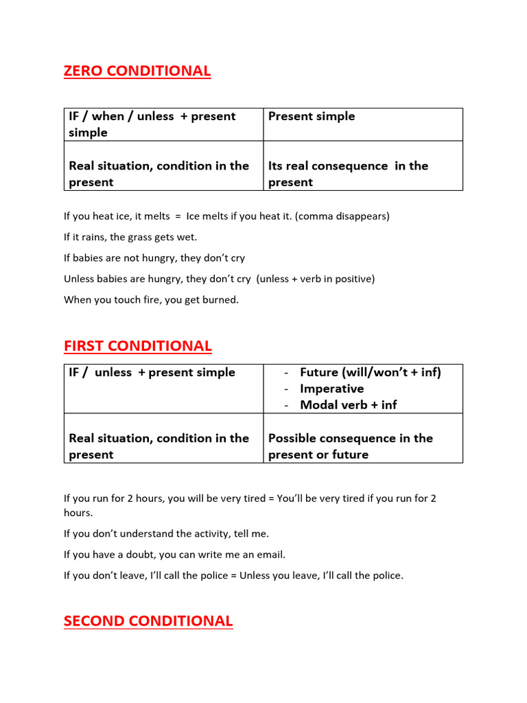 conditionals + future time clauses | PDF | Verb | Linguistics