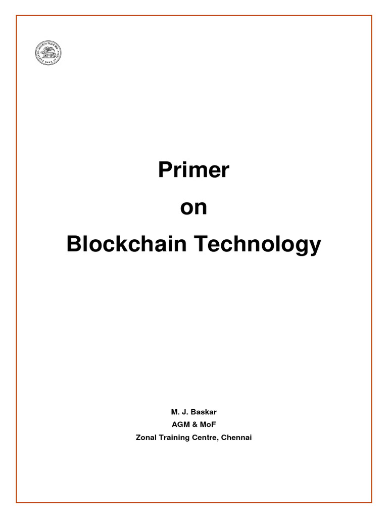 Primer On Blockchain Technology | PDF | Cryptocurrency | Bitcoin